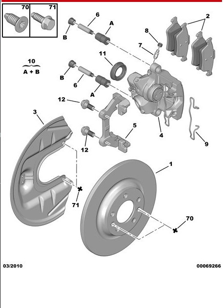 ECC 443914KIT - REAR BRAKE SLIDER KIT